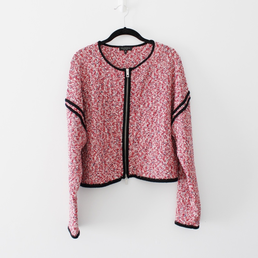 Rag & Bone Boucl Tweed Jacket - Gem
